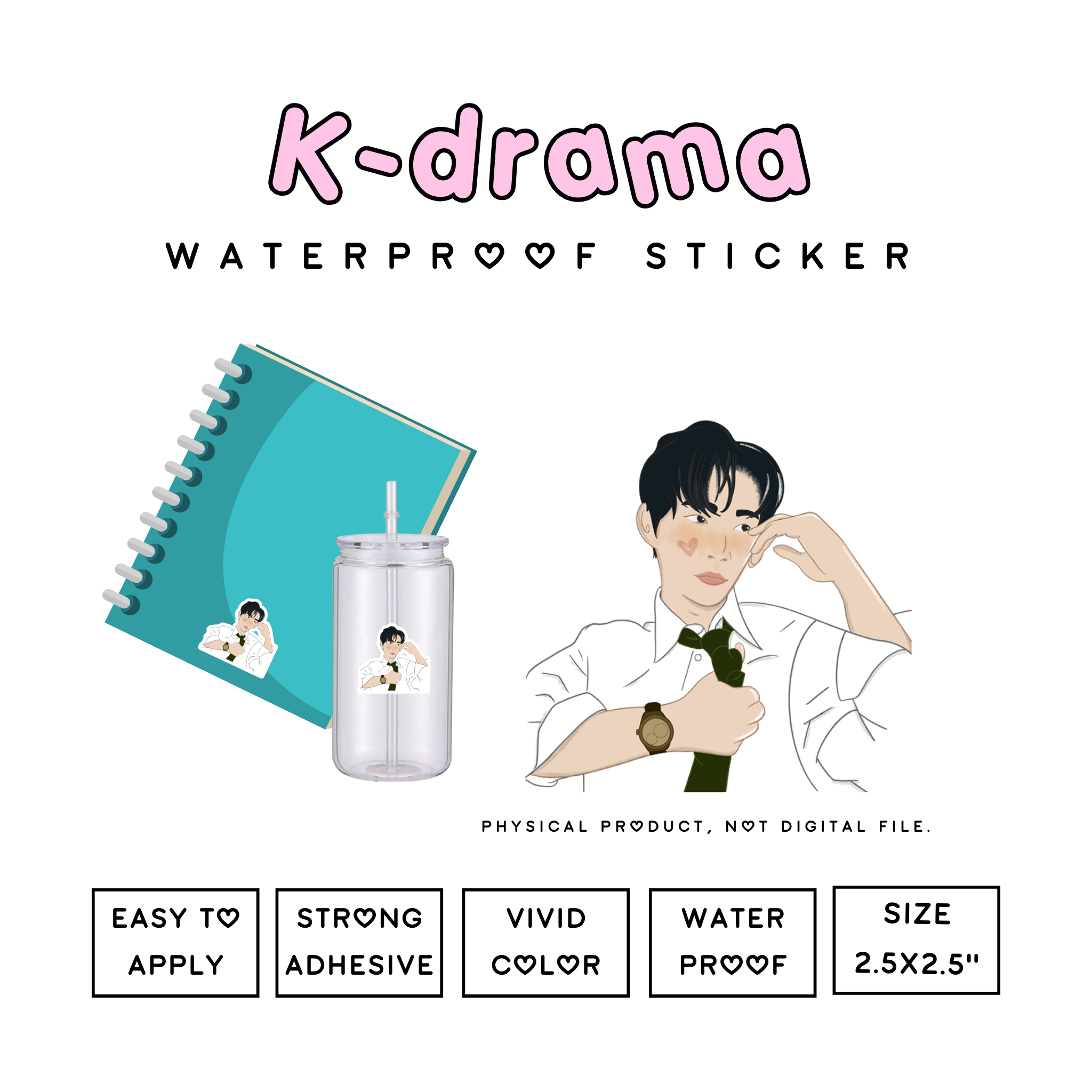 Lee Junho Fanart Sticker - Ready to Use – Korean Babes Tee